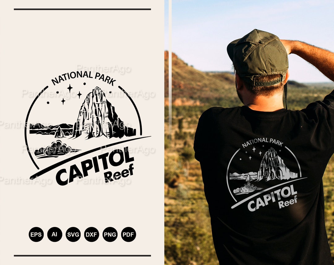 Capitol Reef National Park Svg Design, Nature Design, Silhouette Design ...