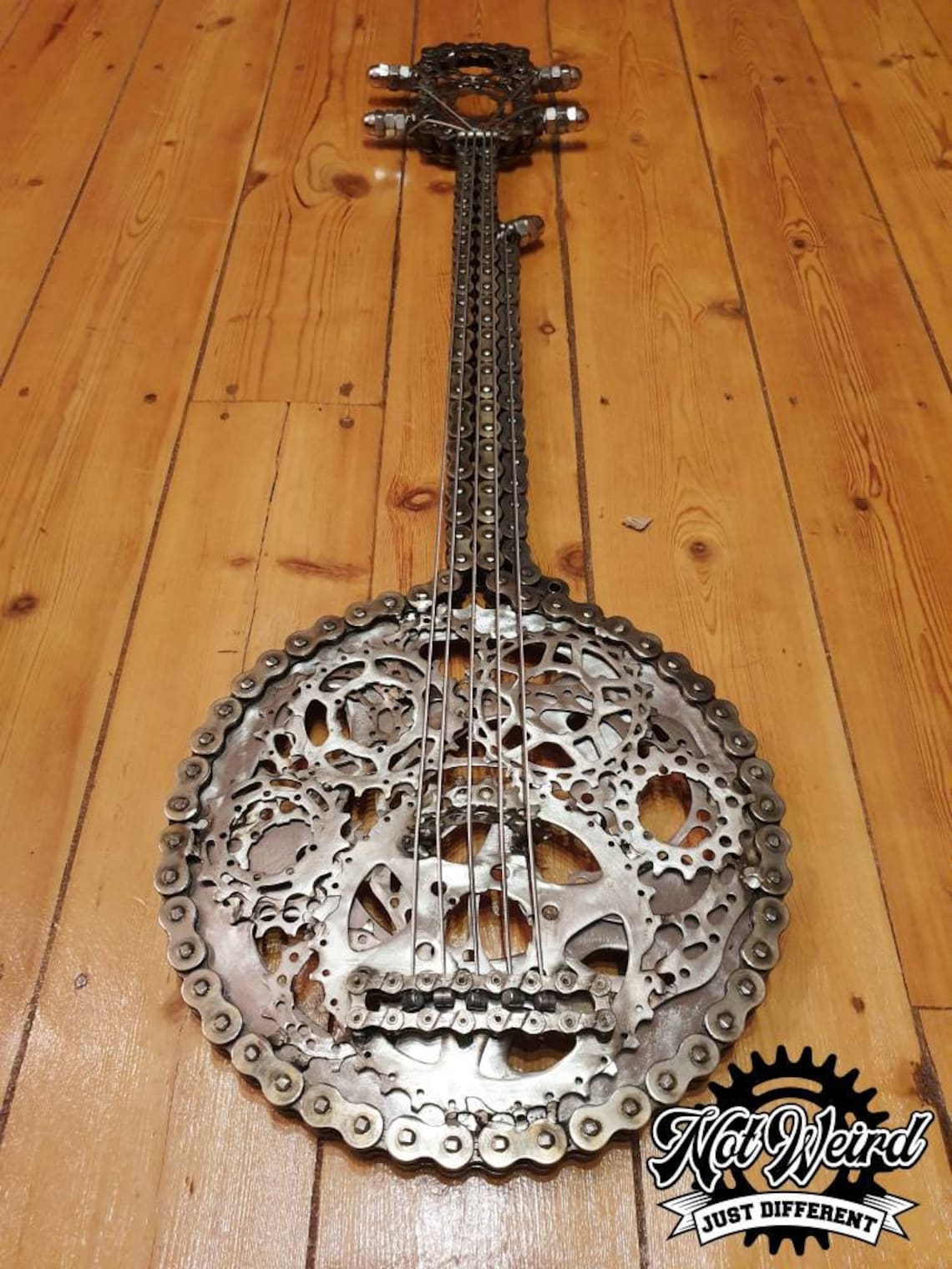 SOLD Scrap Metal Upcycled Banjo Five String 32 inches | Etsy