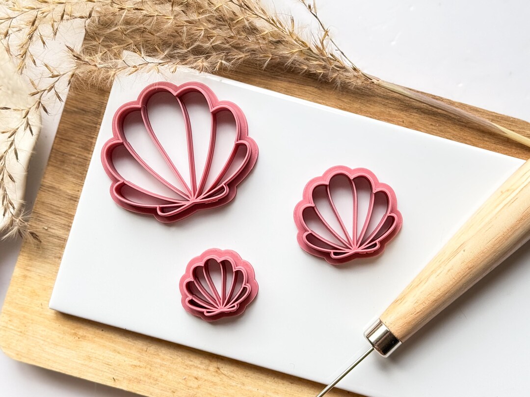 Sea Shell Clay Cutter, Clam Shell Clay Cutter, Seashell Cutter for ...