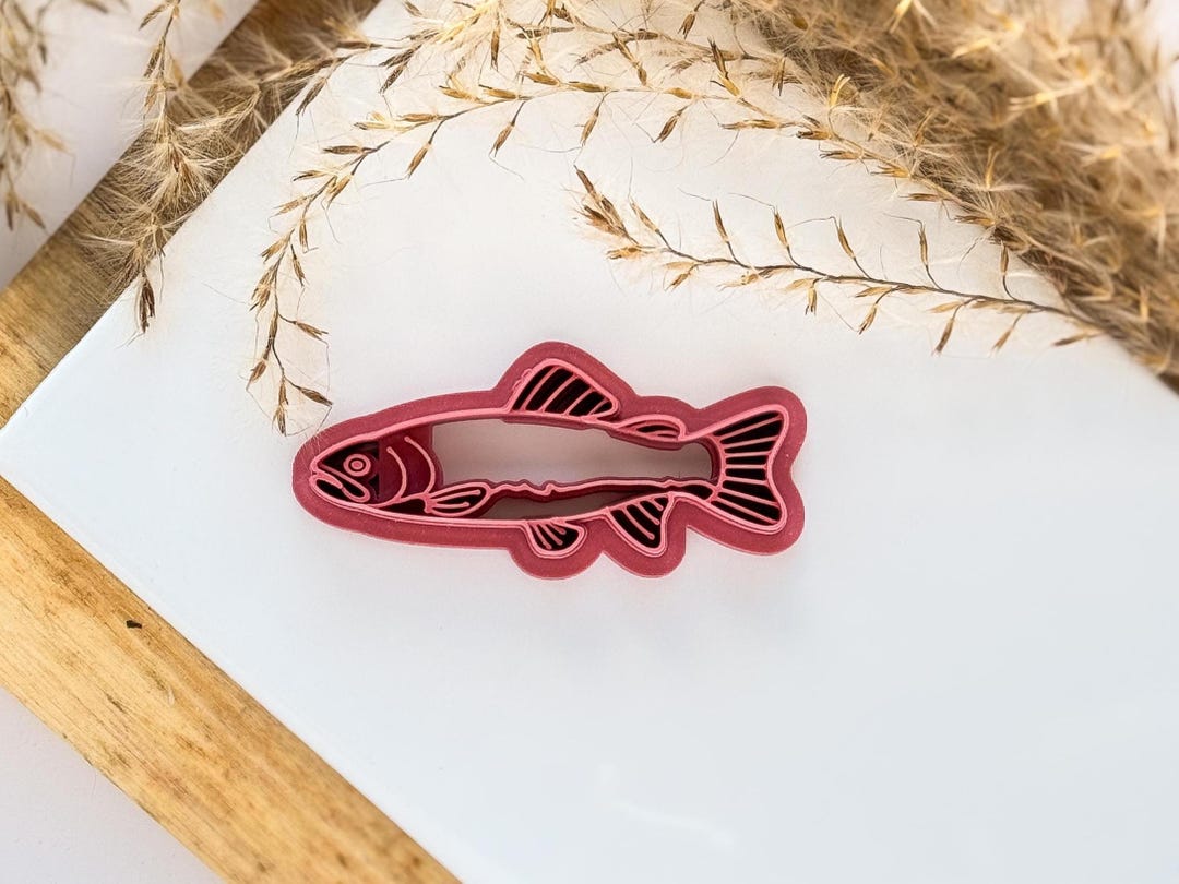 Large Fish Cutter, Trout or Salmon Shaped Polymer Clay Tool - Etsy