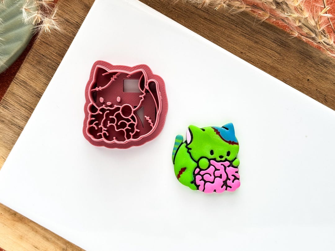 Zombie Cat Cutter, Tool for Polymer and Metal Clay, Fondant & Similar ...