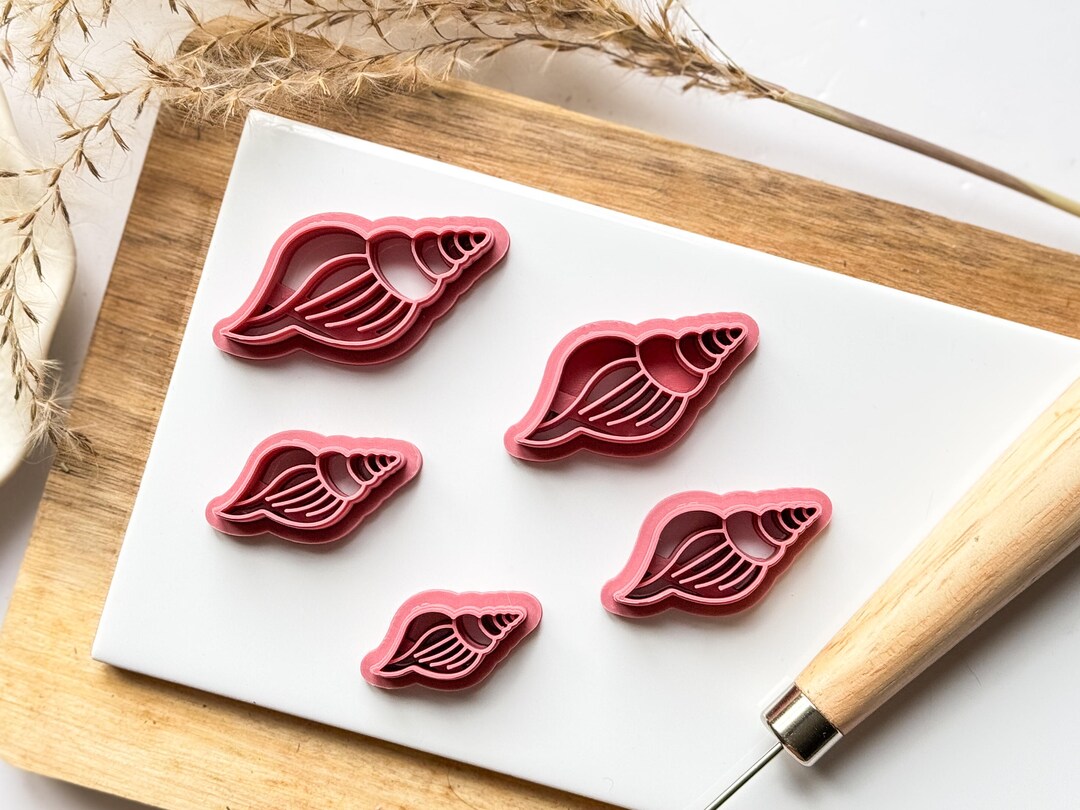 Conch Sea Shell Clay Cutter, Thin Sea Snail Shell, Shell Cutter for ...