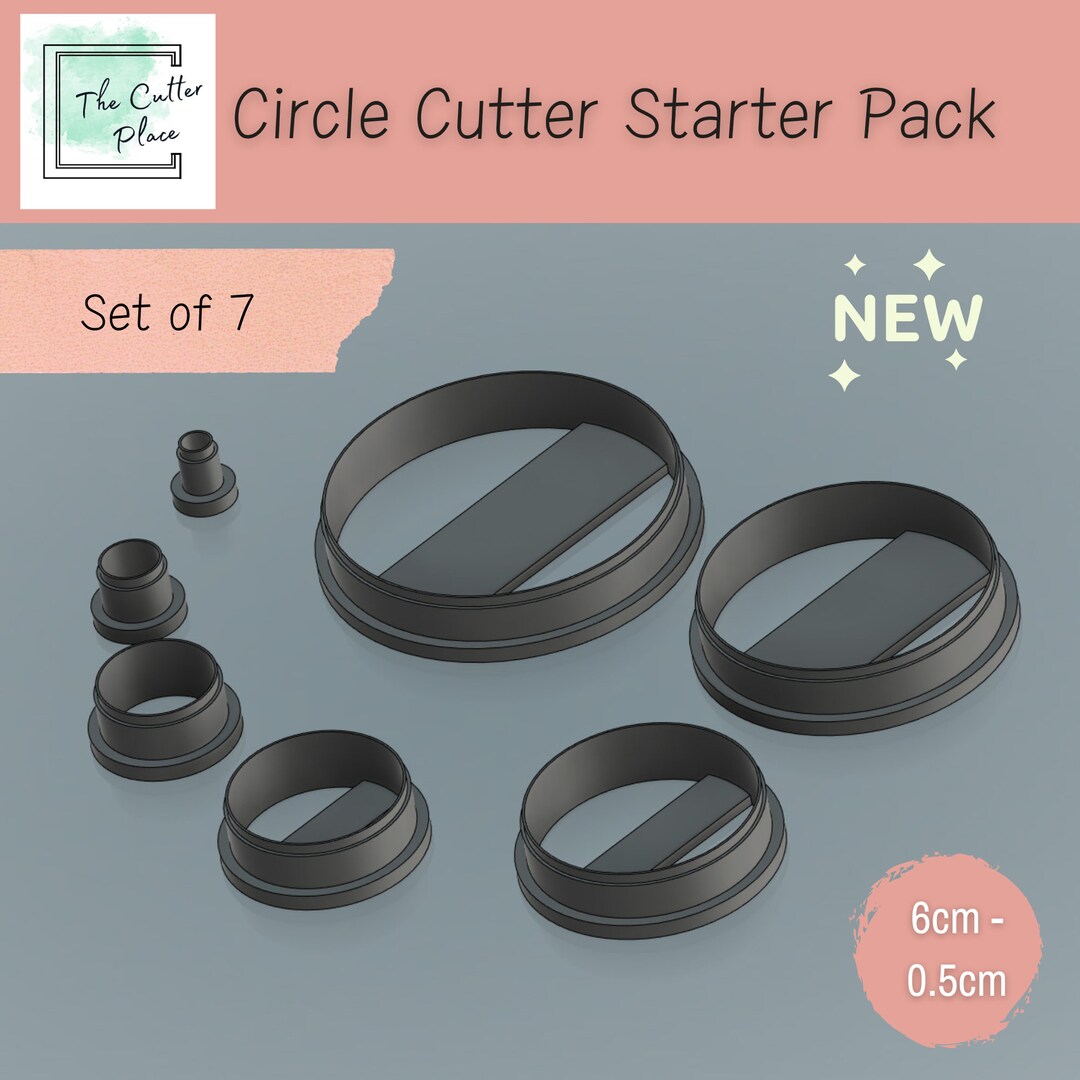Circular Clay Cutters Set, Basic Circle Shape Cutter Pack With Hundreds ...