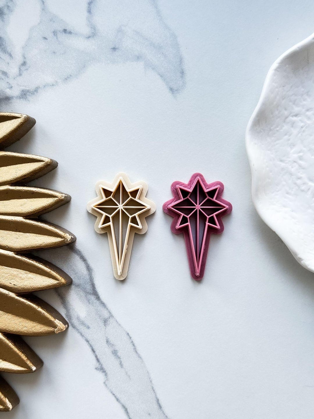Christmas Clay Cutters Shining Star Polymer Clay Cutters North Star ...