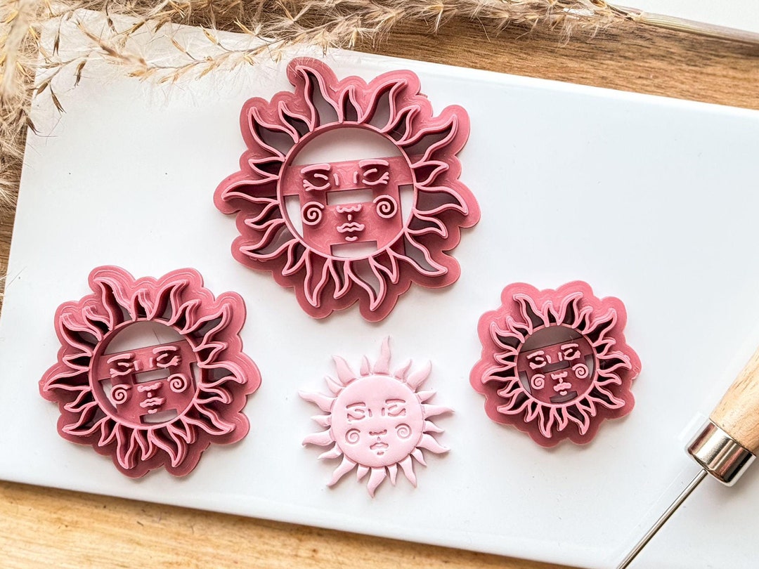 Boho Celestial Sun Clay Cutter: Polymer Clay Earring Tool, 5 Sizes - Etsy