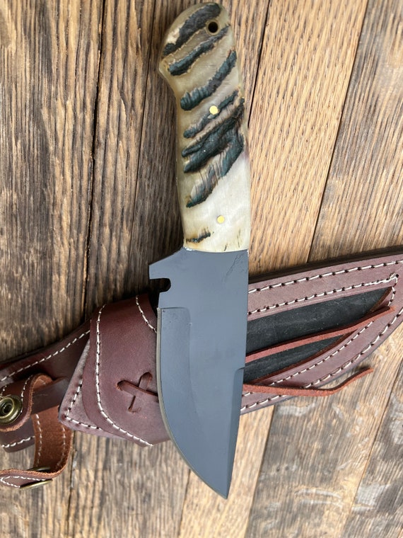 1776 Cutlery Ram's Horn Coated Stainless Steel Fixed Blade - Etsy