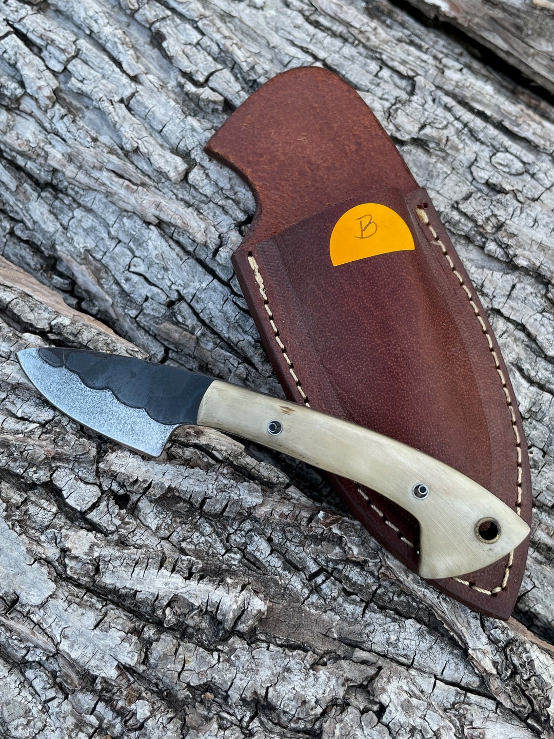 1776 Cutlery RAM HORN 1095 Carbon Mini Skinner With Sheath EDC - Etsy
