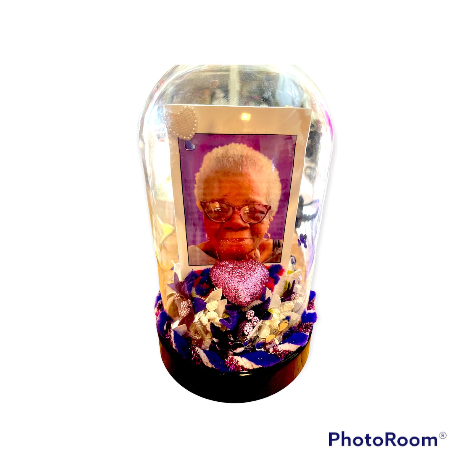 Memorial Prayer Card Holder Personalized Prayer Card Cloche - Etsy