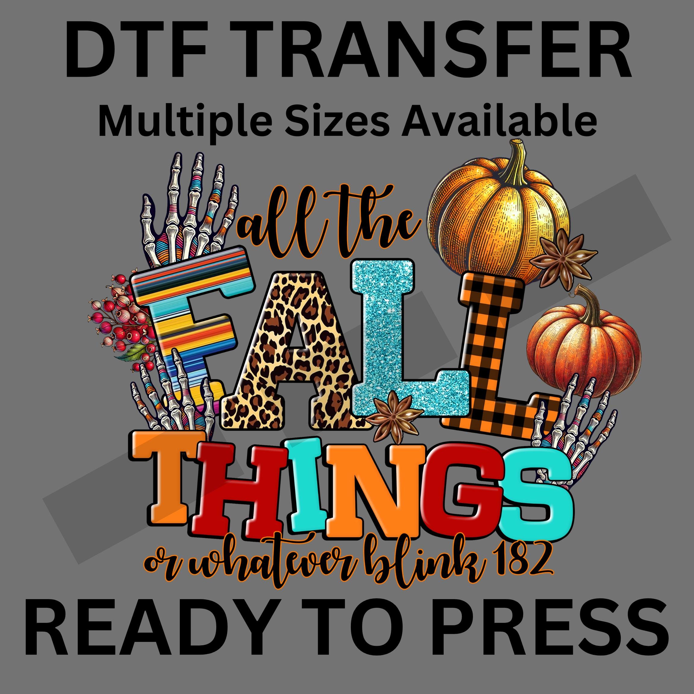 Fall Festival DTF Iron on Heat Transfer - Ready to Press, Autumn Craft ...