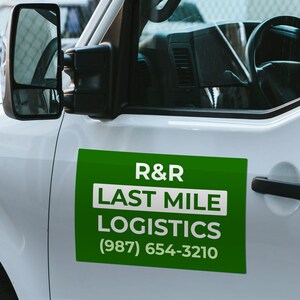 Custom Delivery Service Car Magnets – High-quality Branded Signs for ...