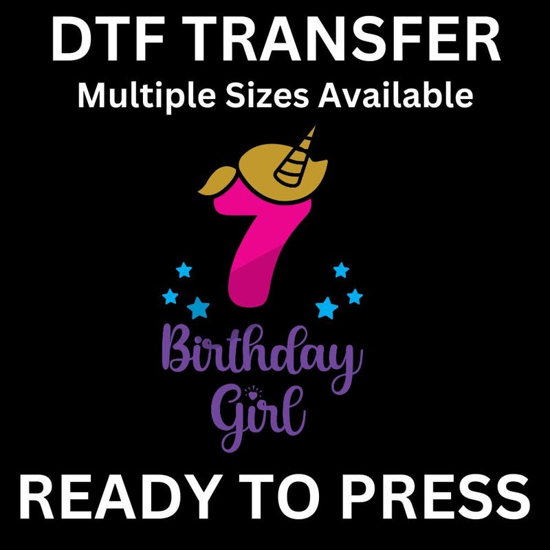 Unicorn 7th Birthday Svg - Etsy