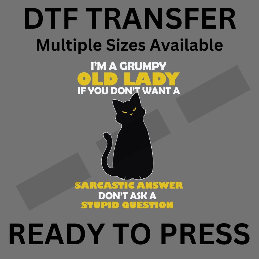 Custom Funny DTF Transfer for DIY Apparel Adult Crafts & Fast Shipping ...