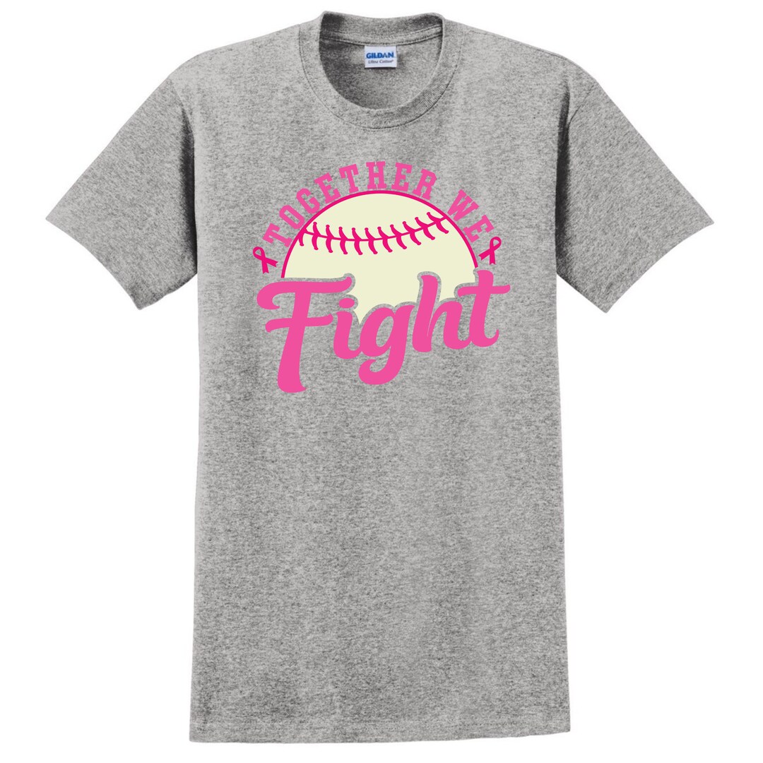 Baseball Fight Breast Cancer Awareness T-shirt - Pink Ribbon Sports Tee ...