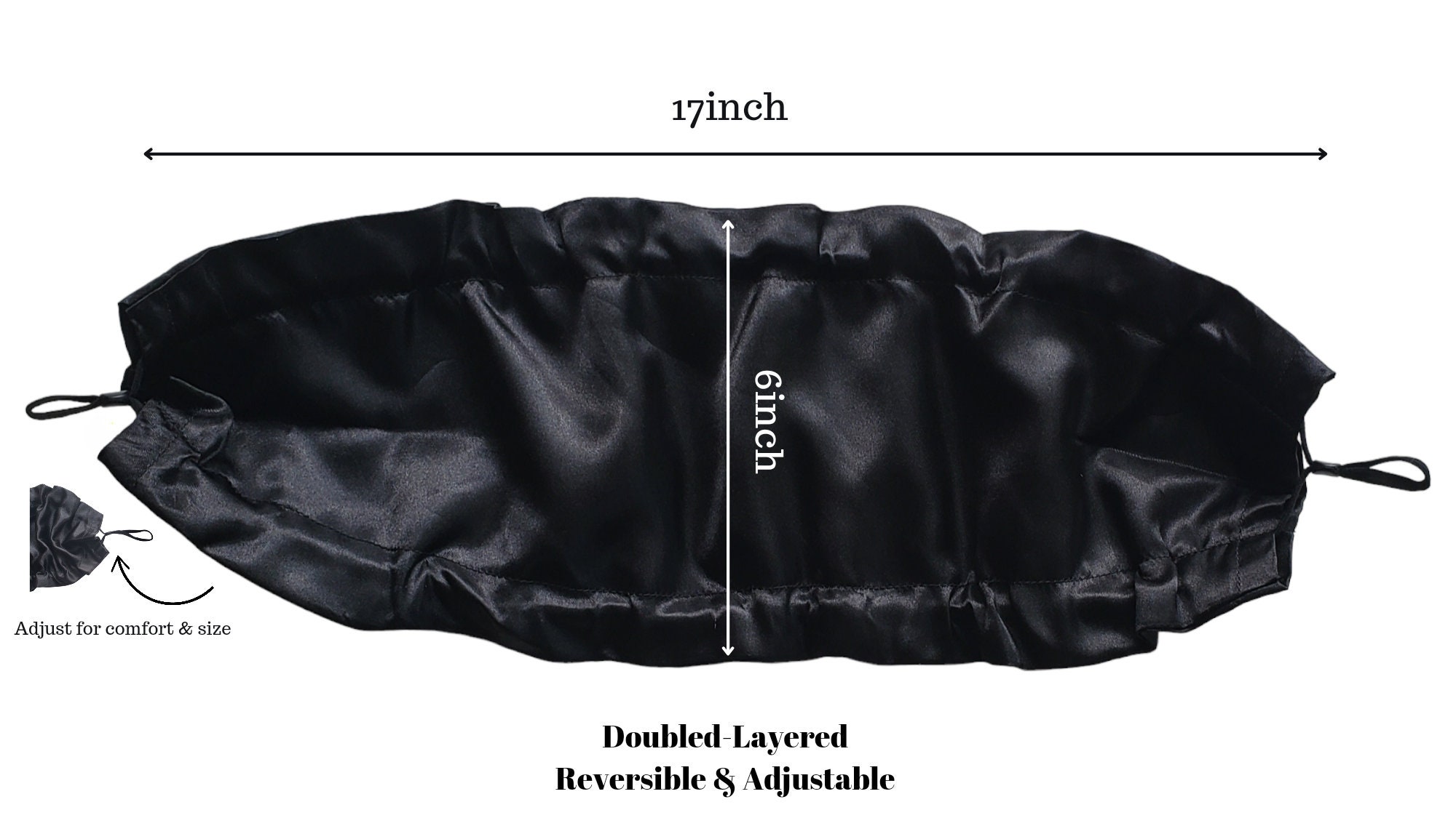 Royal Blue & Black Adjustable and Reversible Beard Bonnet, Beard Rag ...