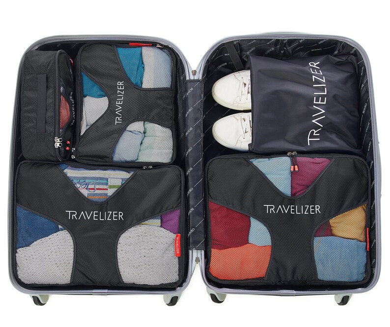 Travelizer - Travel Packing Cubes 5 Pcs Luggage Organizer Set for Bag ...