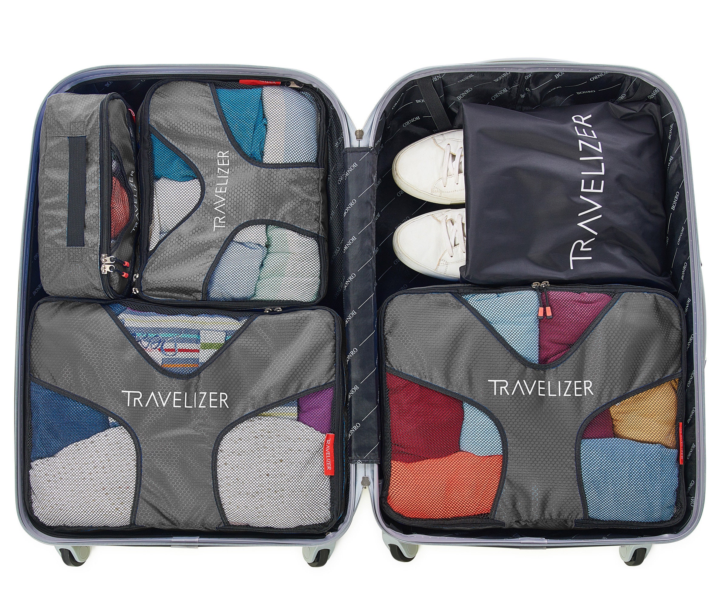 Travelizer - Travel Packing Cubes 5 Pcs Luggage Organizer Set for Bag ...