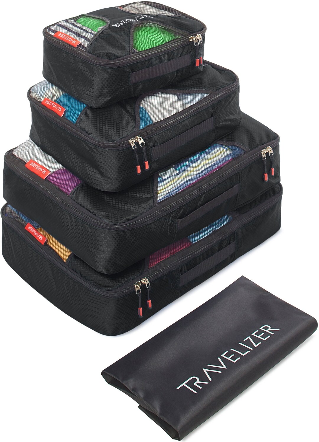 Travelizer - Travel Packing Cubes 5 Pcs Luggage Organizer Set for Bag ...