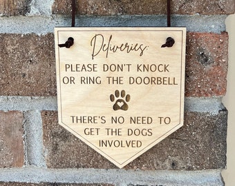 Please Do Not Knock or Ring Doorbell, Door Sign, Do Not Disturb Sign ...