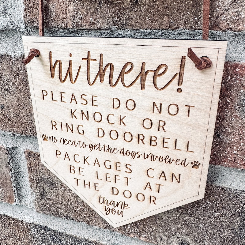 Please Knock Sign - Etsy