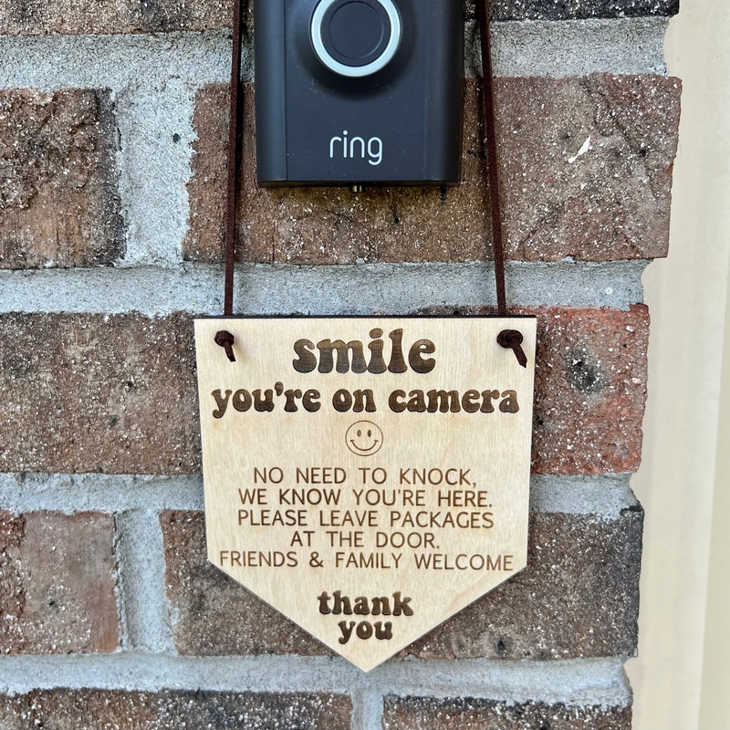 Smile, Your on Camera Sign - Etsy