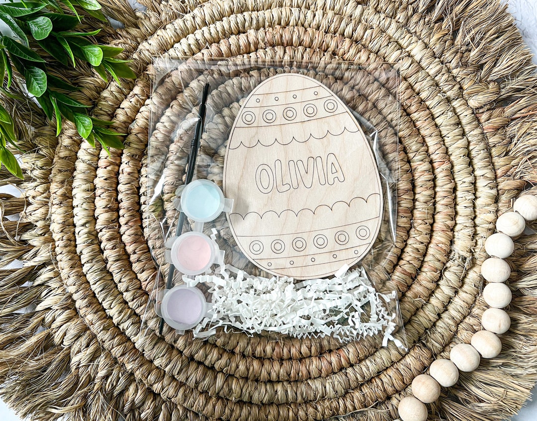 Easter DIY Paint Kit, Easter Basket Stuffer, Personalized Easter Egg ...