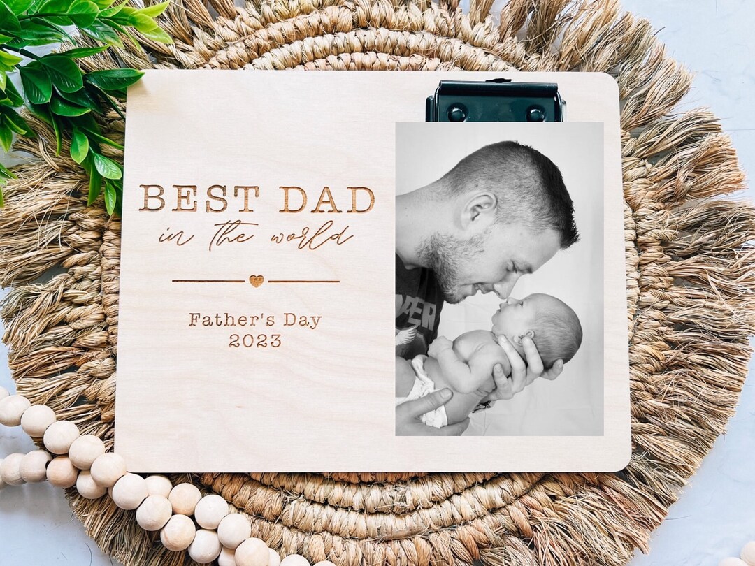 Fathers Day Gift for Dad, Best Dad in the World Picture Frame, Fathers ...