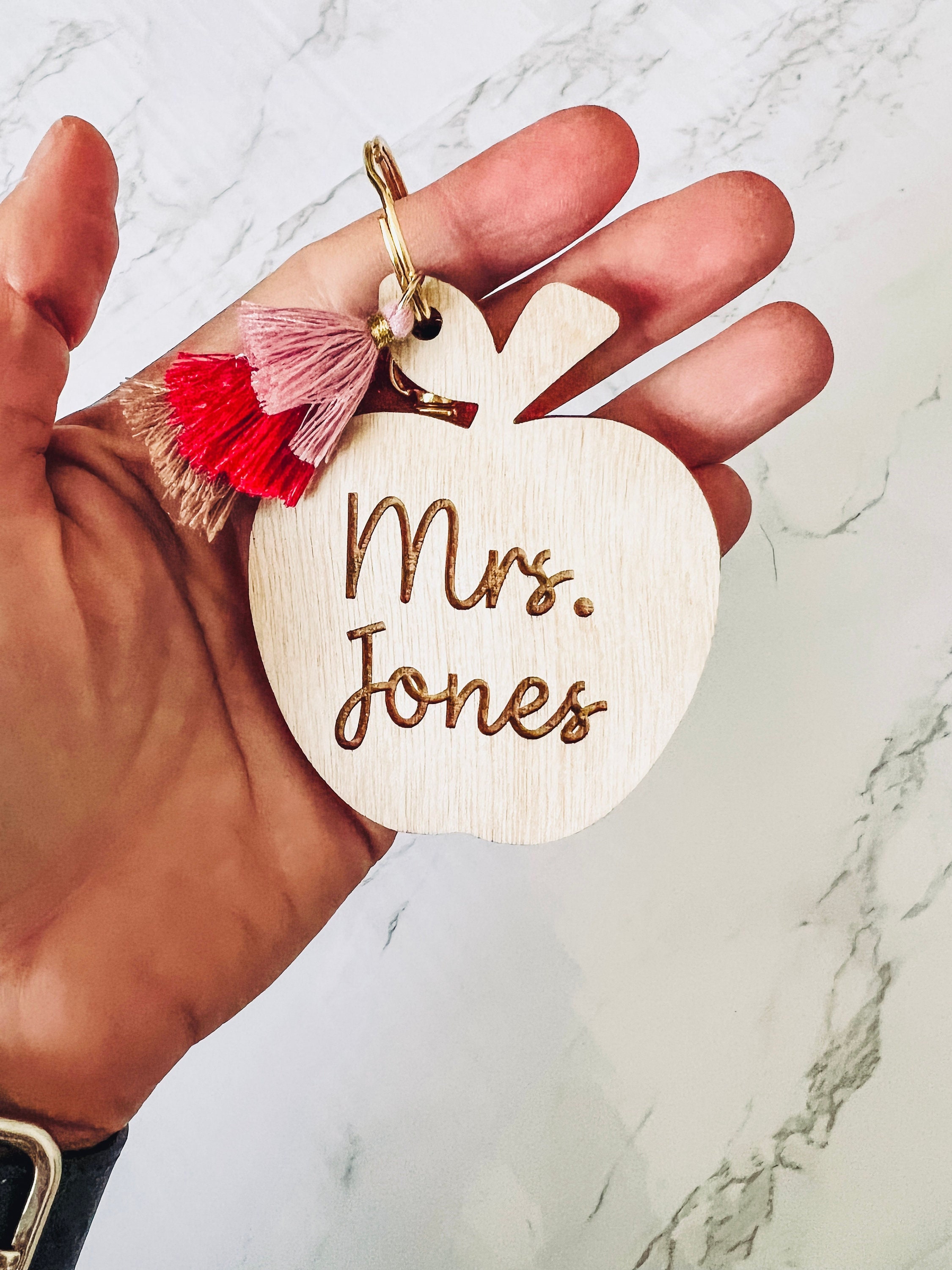 Personalized Teacher Keychain Teacher Gift Personalized - Etsy
