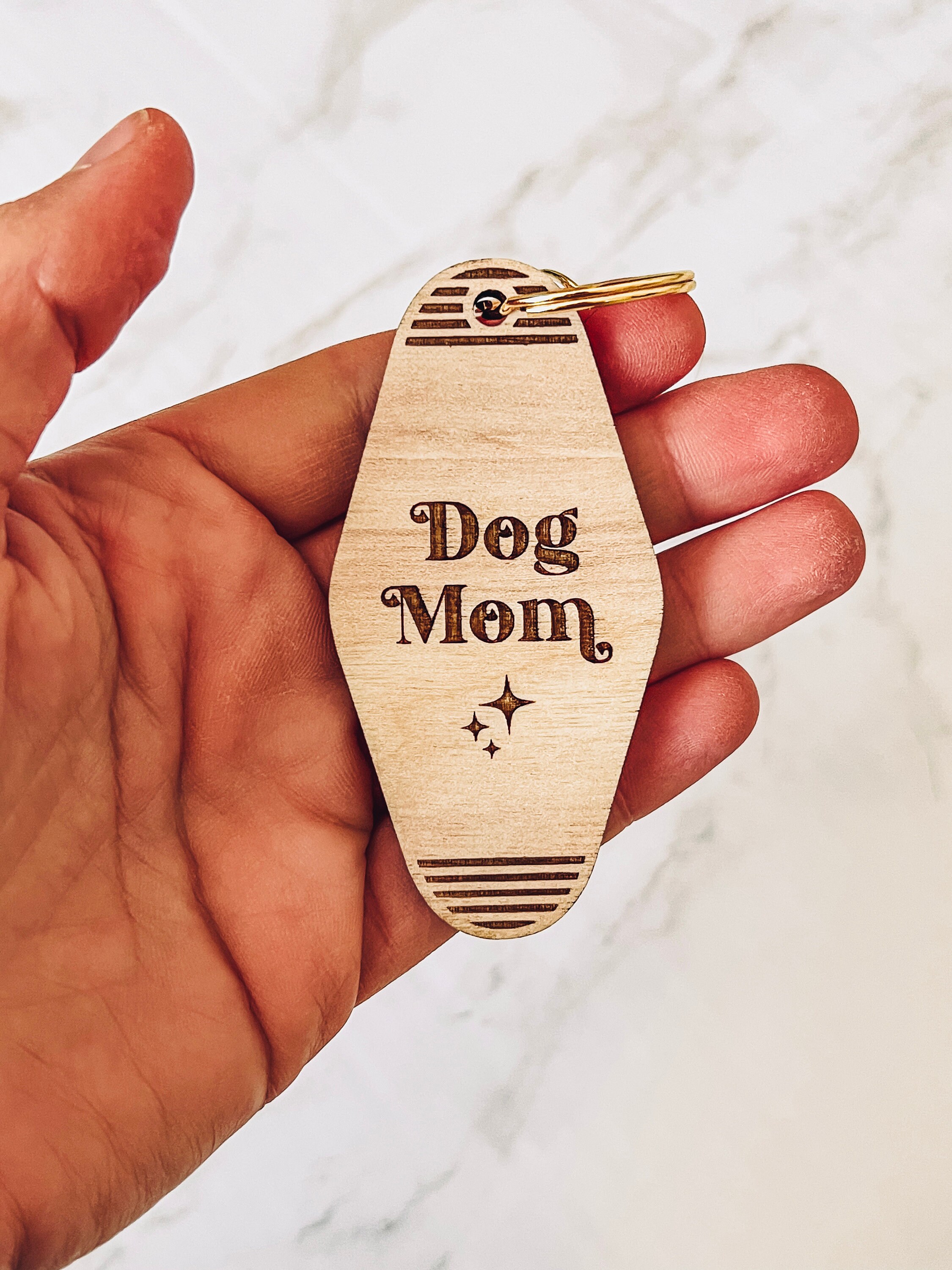 Retro Inspired Motel Keychain Dog Mom Keychain Motel - Etsy