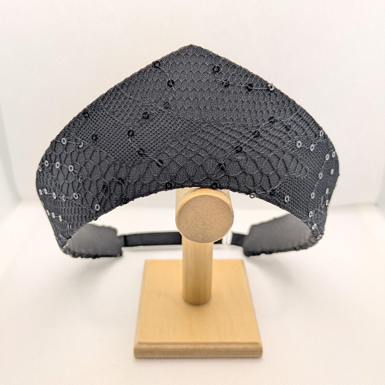 Kokoshnik Crown Net-lace Black & Black Pointy - Etsy