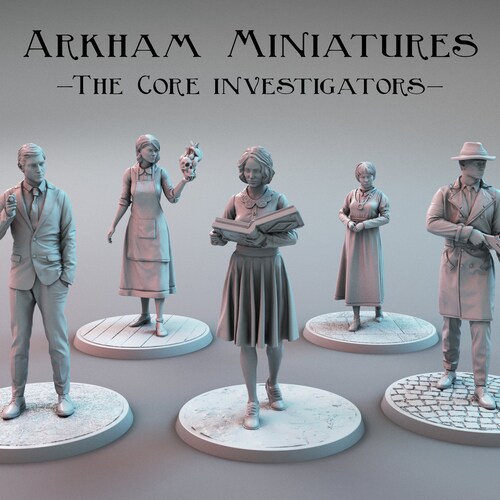 Lovecraft Miniatures Vol.1 the Core Investigators - Etsy