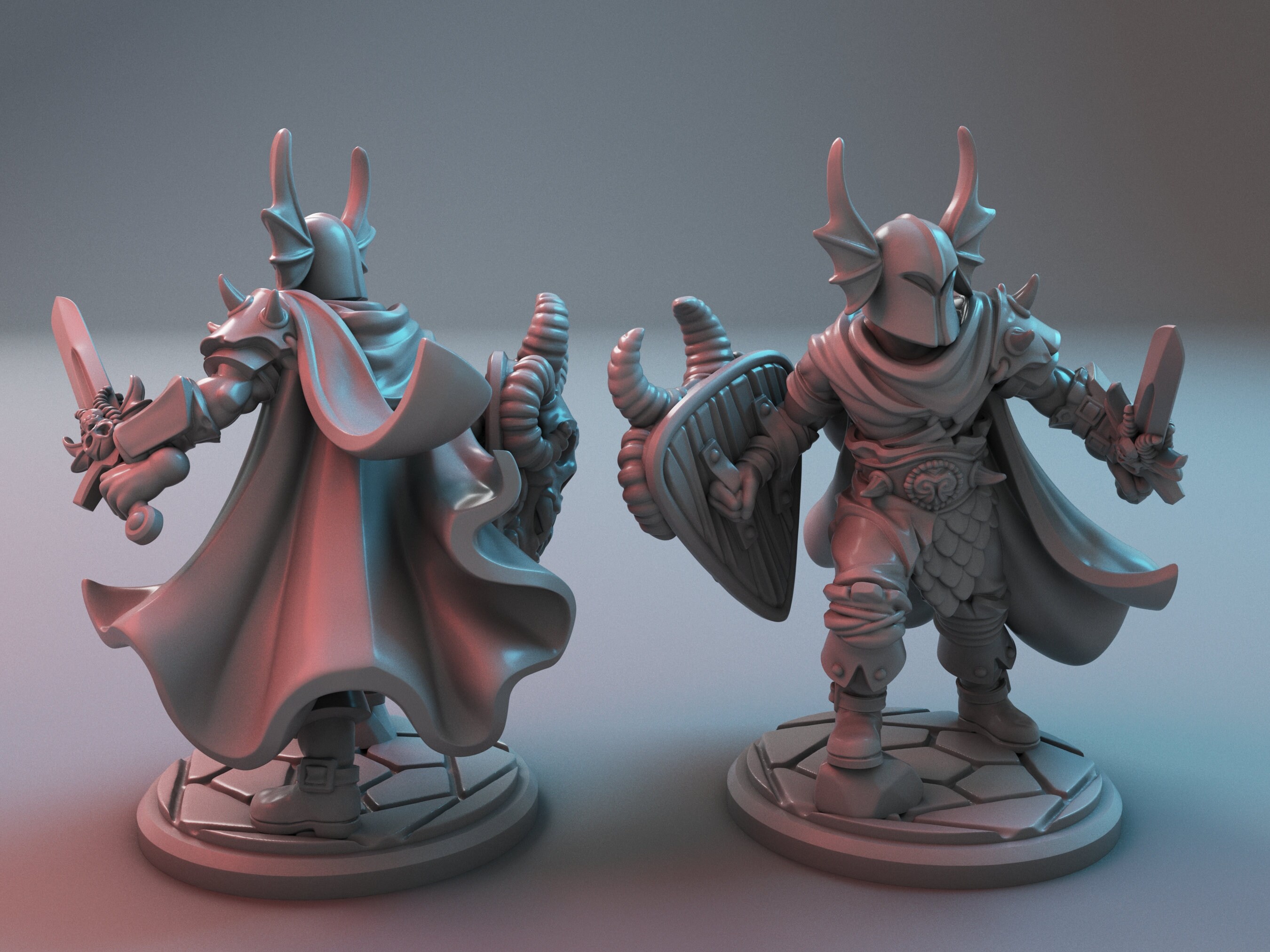 Chaotic Evil Warrior Miniature for Gloomhaven Descent - Etsy