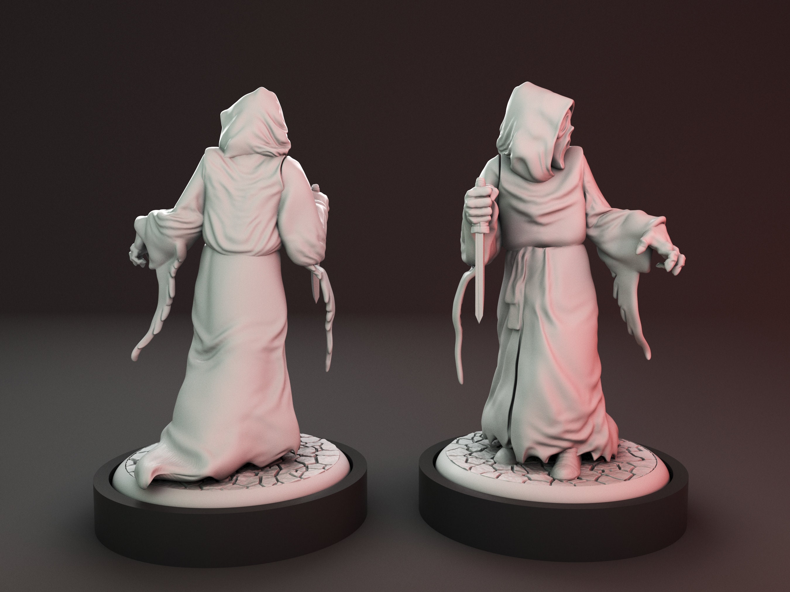 GhostFace from SCREAM miniature for tabletop boardgames - Etsy España