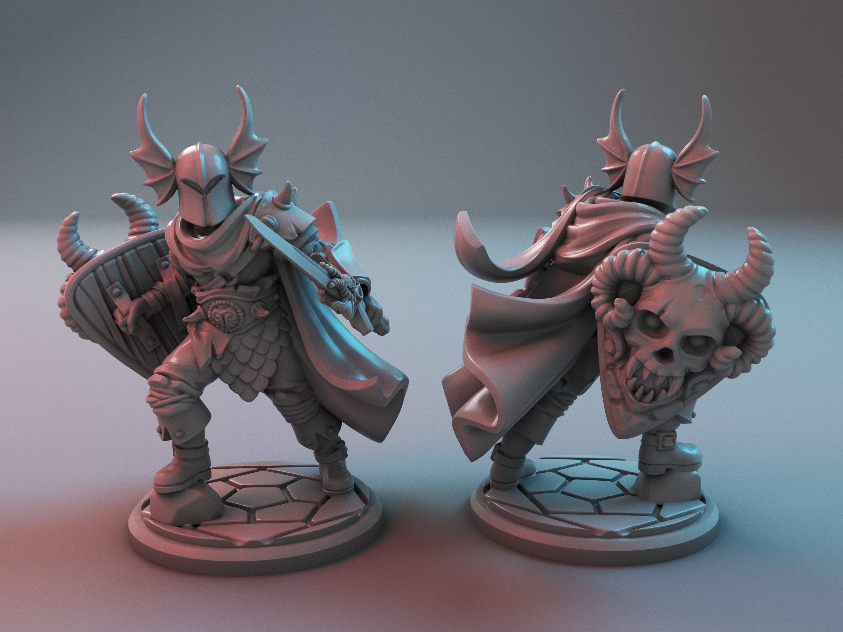 Chaotic Evil Warrior Miniature for Gloomhaven Descent | Etsy