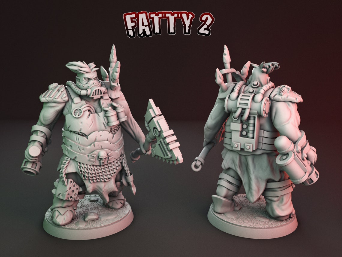 Zombie Apocalypse Fatties. Miniatures for Tabletop - Etsy