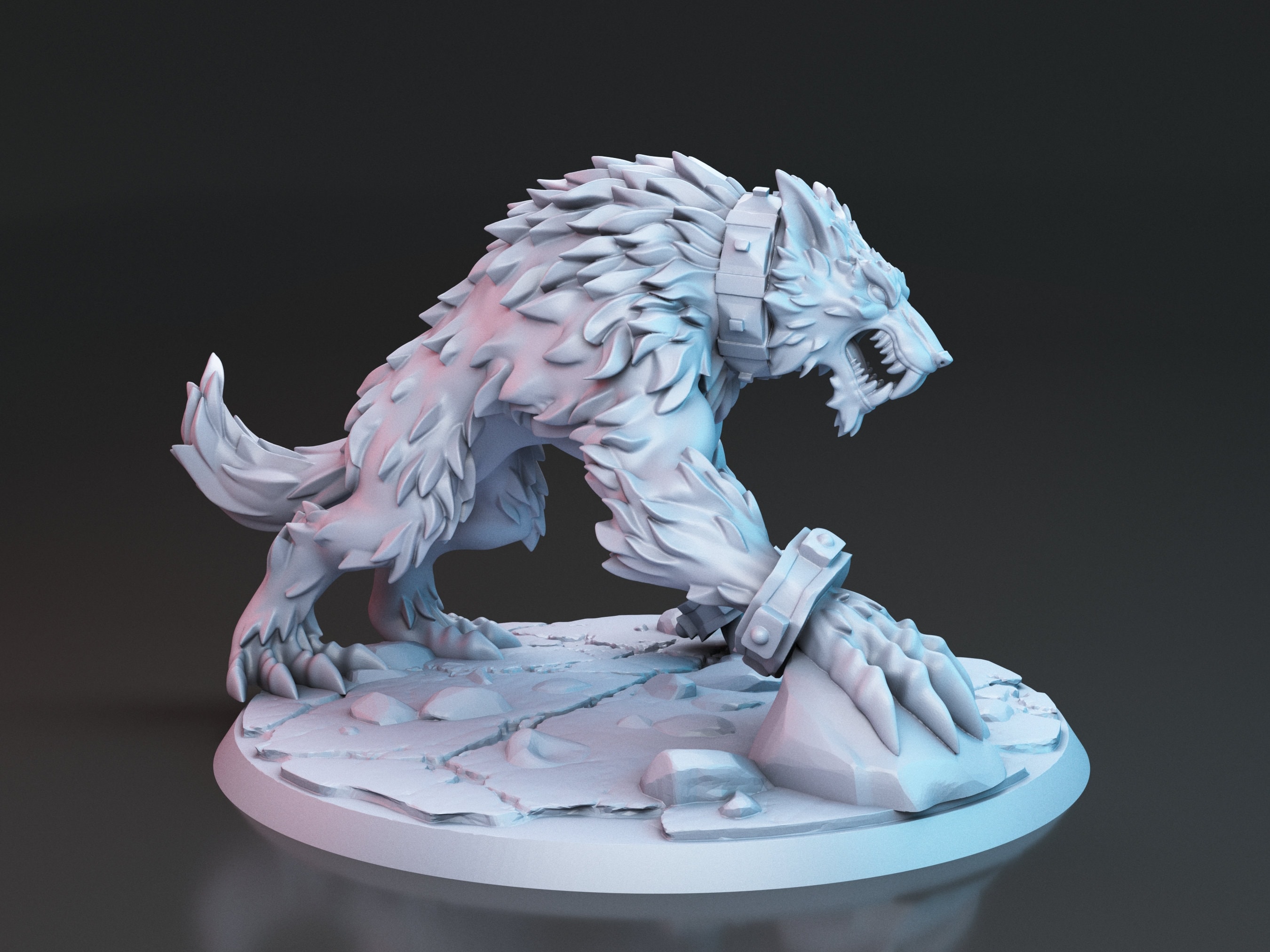 Fangrir the Giant Wolf Miniature for RPG Tabletop - Etsy Canada