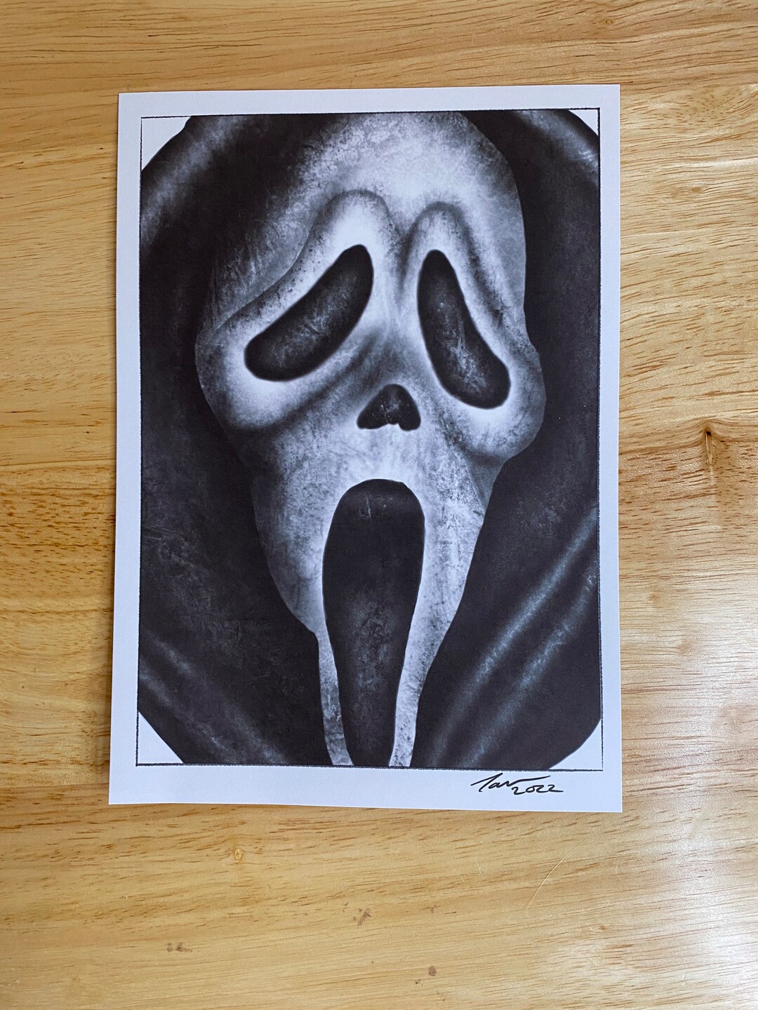Scream Ghostface Horror Art Halloween Ghost Face - Etsy
