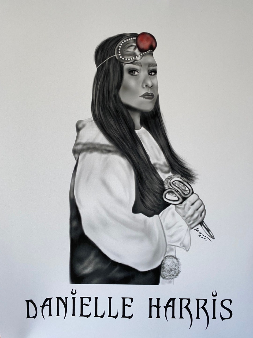 Danielle Harris as Jamie Lloyd Halloween Art Print: Horror Movie ...