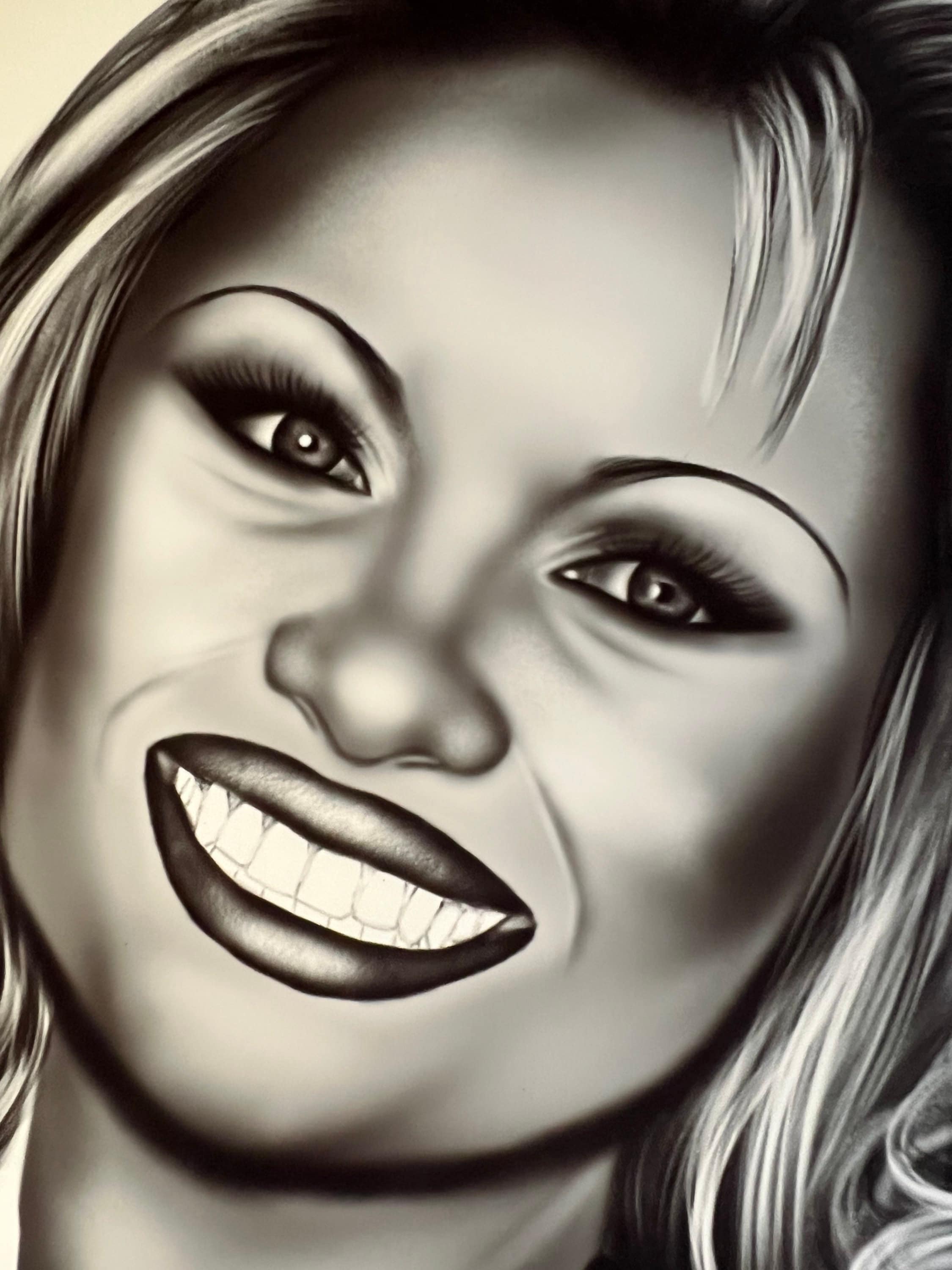Pamela Anderson Art Portrait Art Baywatch Black and Grey - Etsy