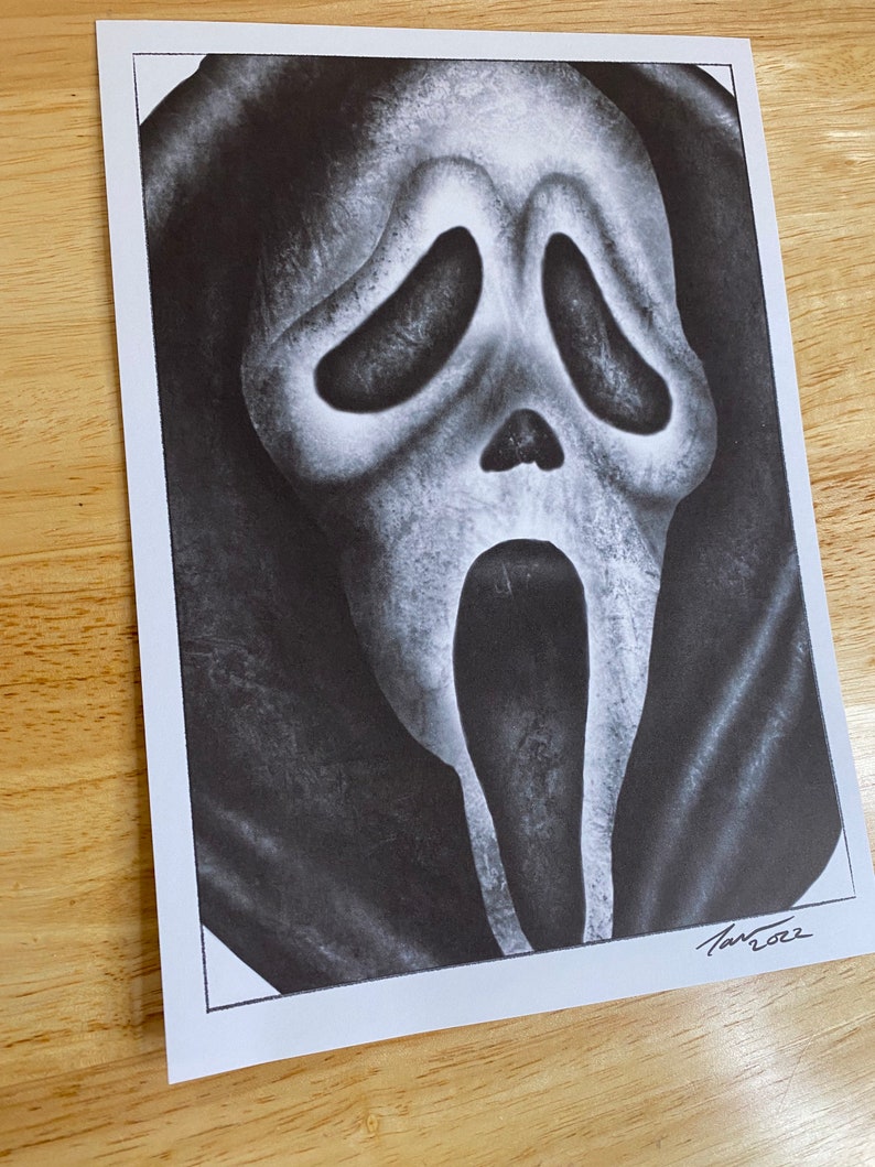 Scream Ghostface Horror Art Halloween Ghost Face - Etsy