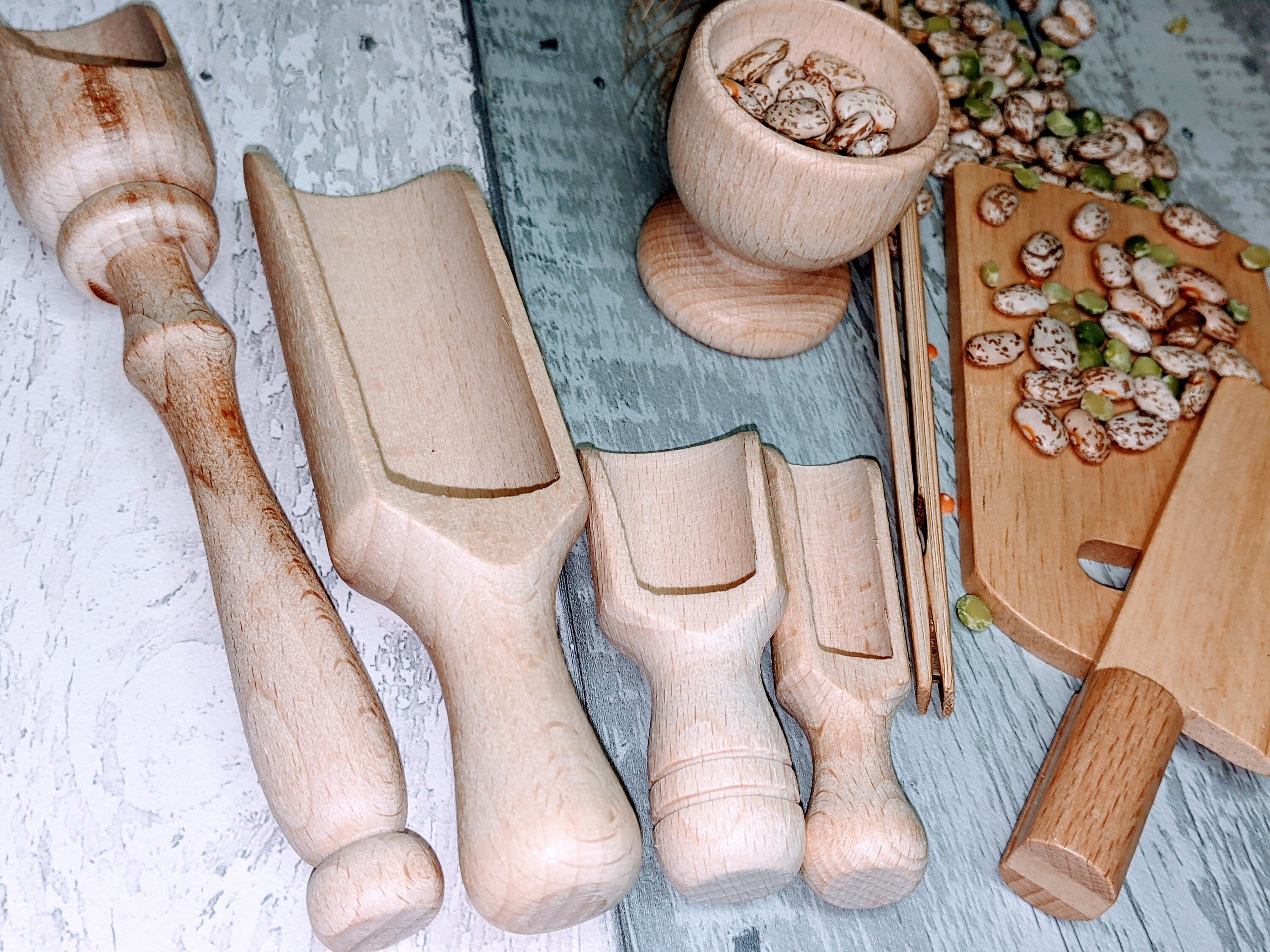Montessori Tuff Tray Tools Sensory Bin Tool Set | Etsy