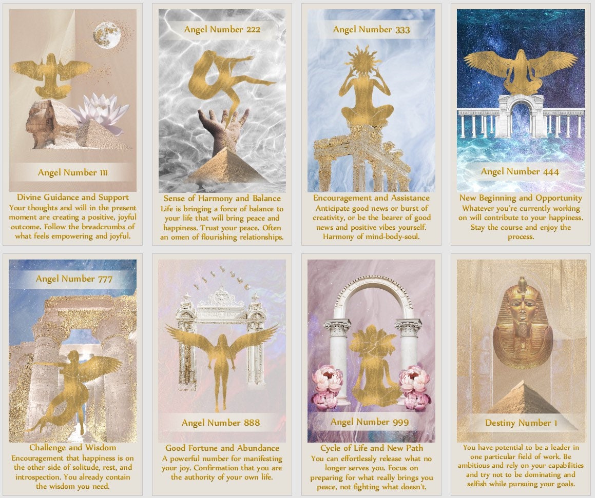 Numerology Oracle Deck. Life Path and Zodiac Numerology Oracle - Etsy