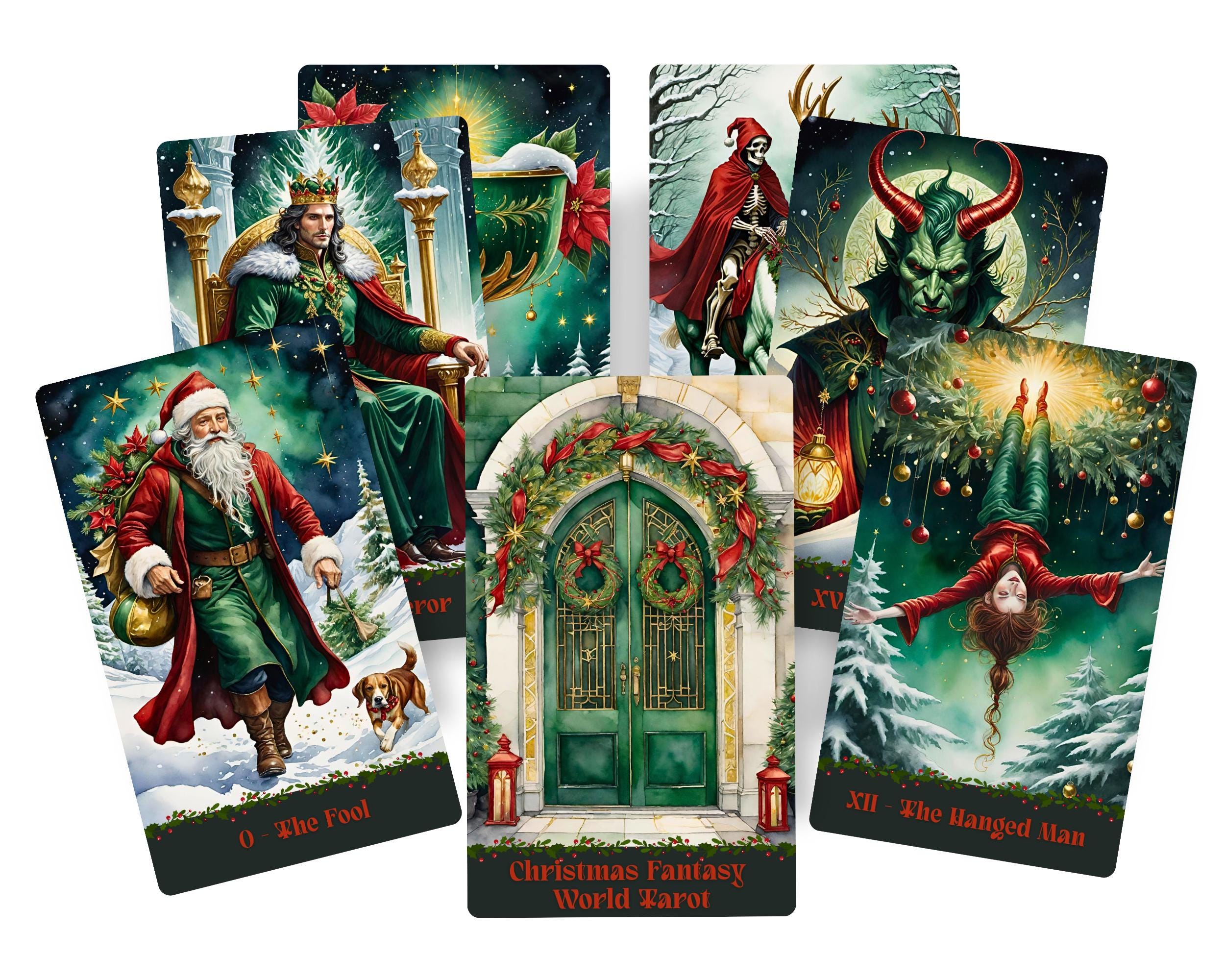 Christmas Fantasy World Tarot Deck – 78-card Holiday Tarot - Etsy