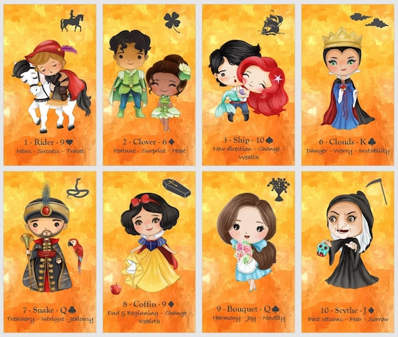 Fairy Tales Lenormand Oracle Deck. Princess and Prince Cards - Etsy