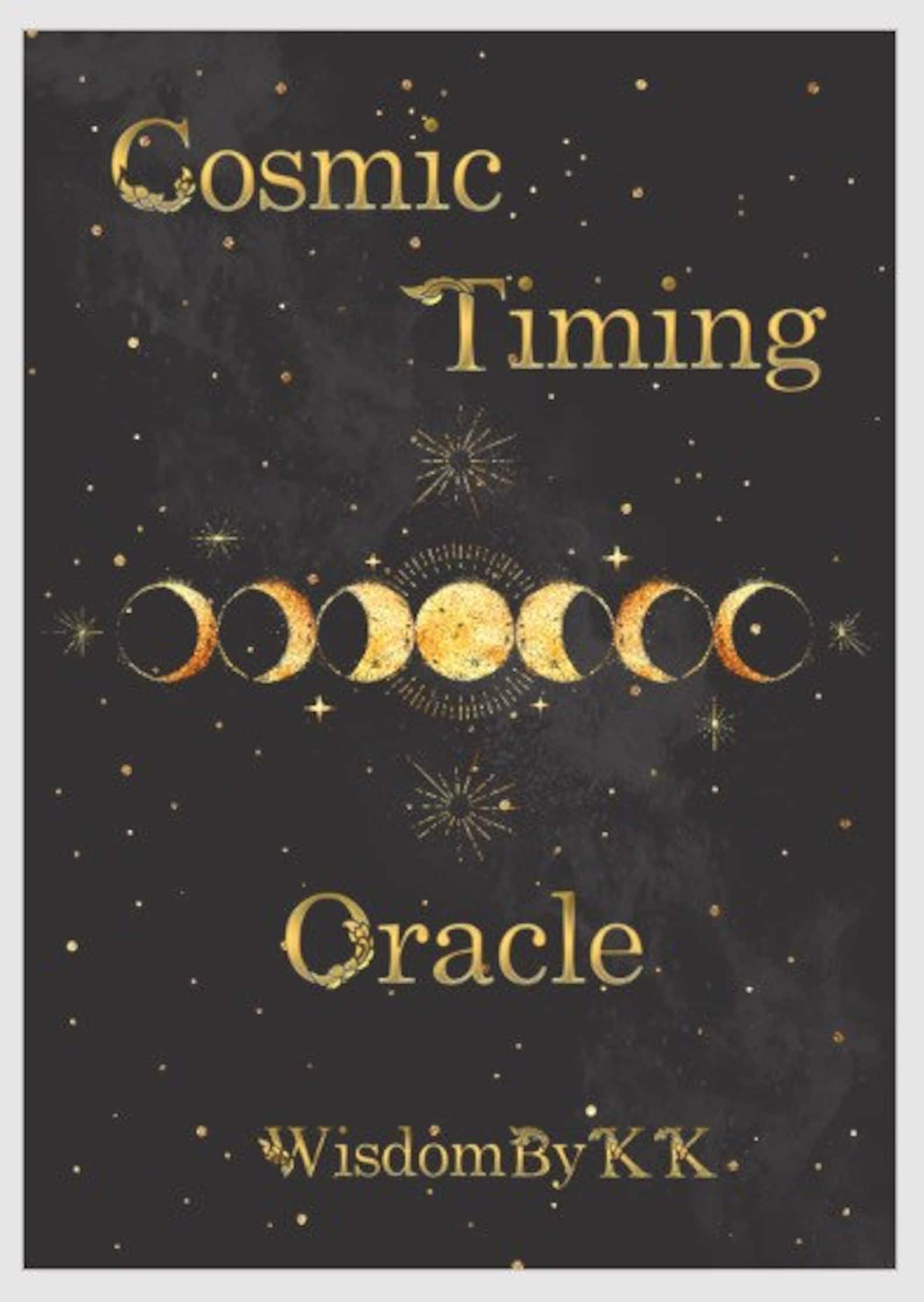 Cosmic Timing Oracle Deck. Time Predictions Oracle Cards | Etsy