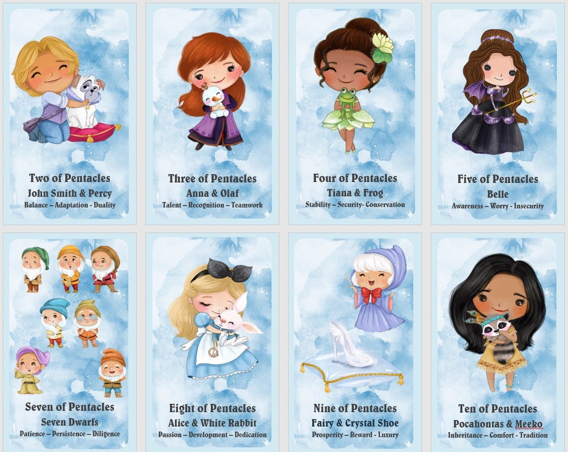 Fairy Tales Tarot Deck. Princess and Prince Tarot Cards - Etsy