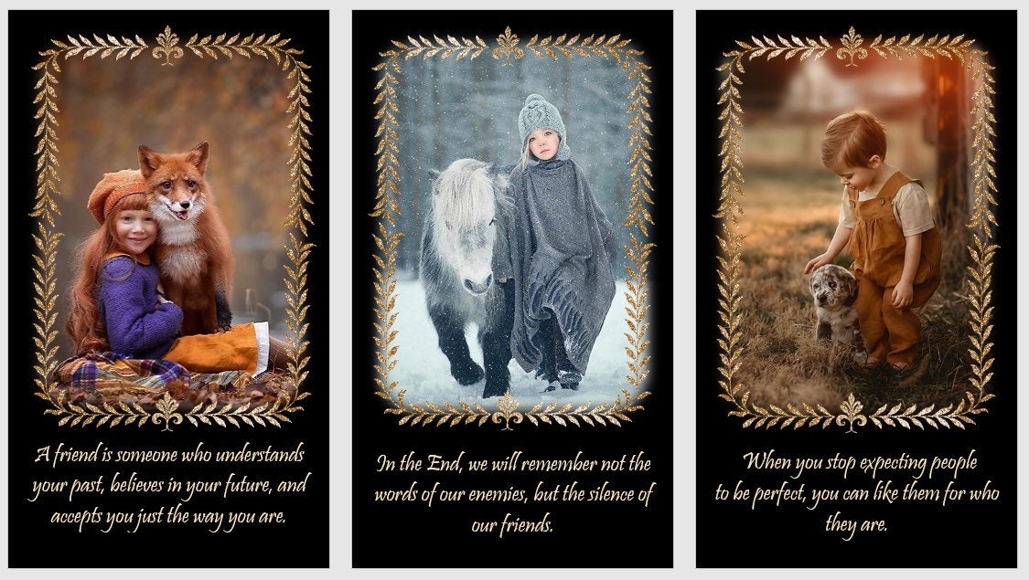 Friendship Oracle Cards. Affirmation Cards. | Etsy