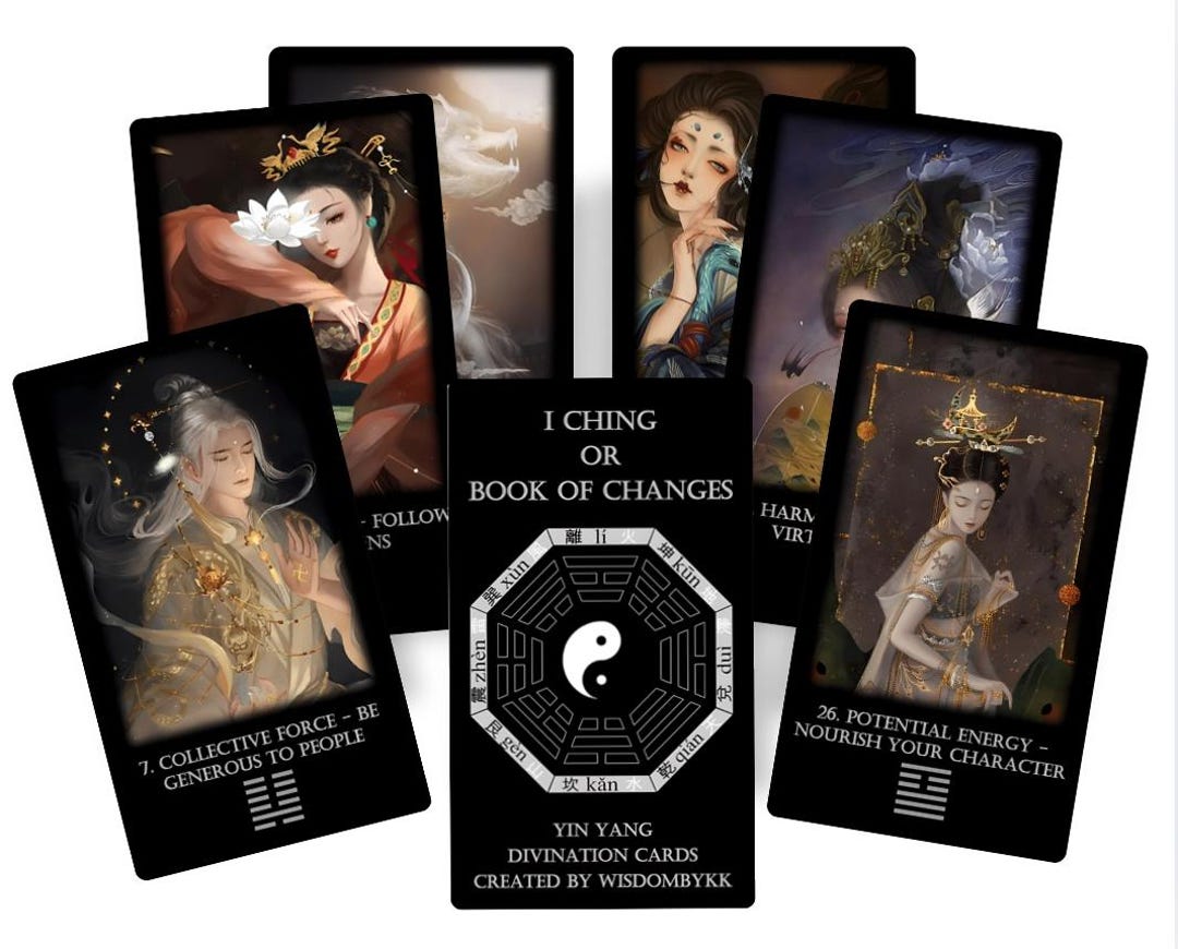 Book of Changes Oracle Deck With Guidance. I Ching Oracle Cards. - Etsy