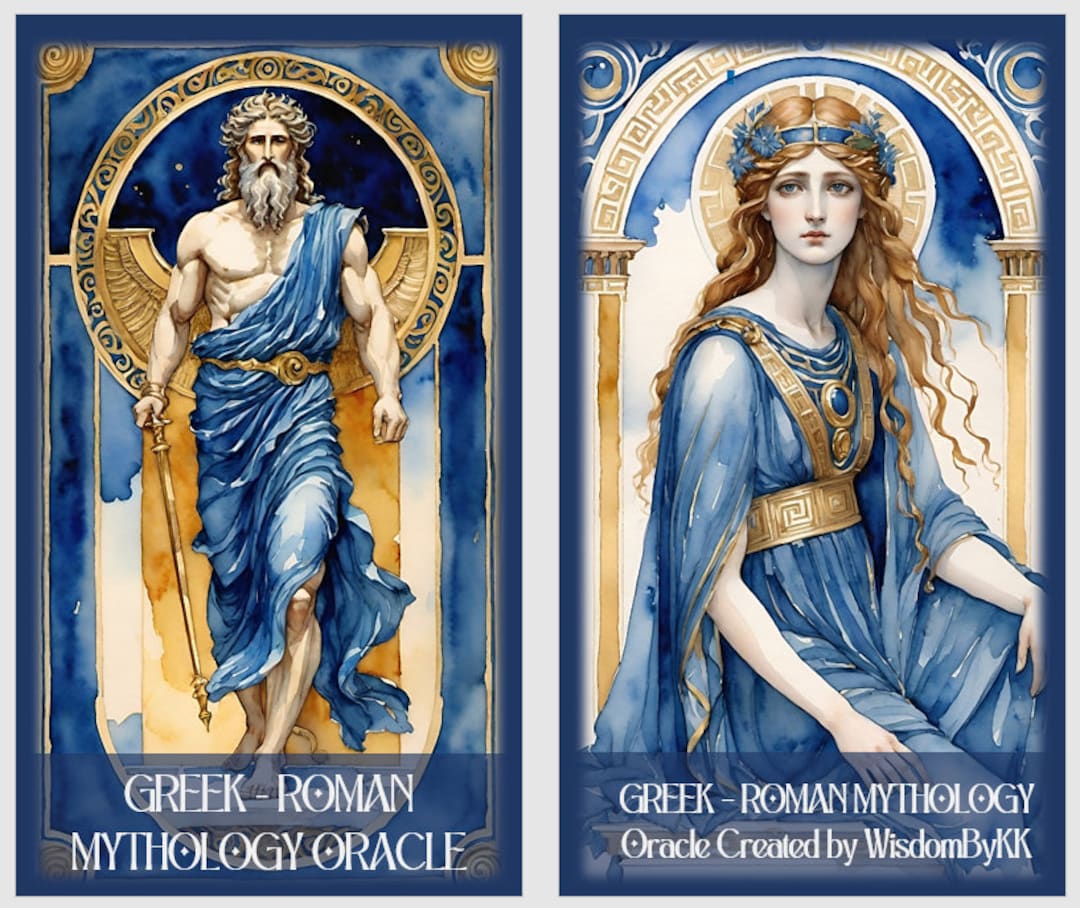 Greek Roman Mythology Oracle Deck. Gods and Goddesses Oracle Cards - Etsy
