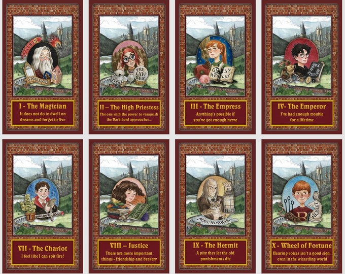 Wizards Tarot Kit Card Deck & Guidebook Set Oracle Cards and Book Magic ...