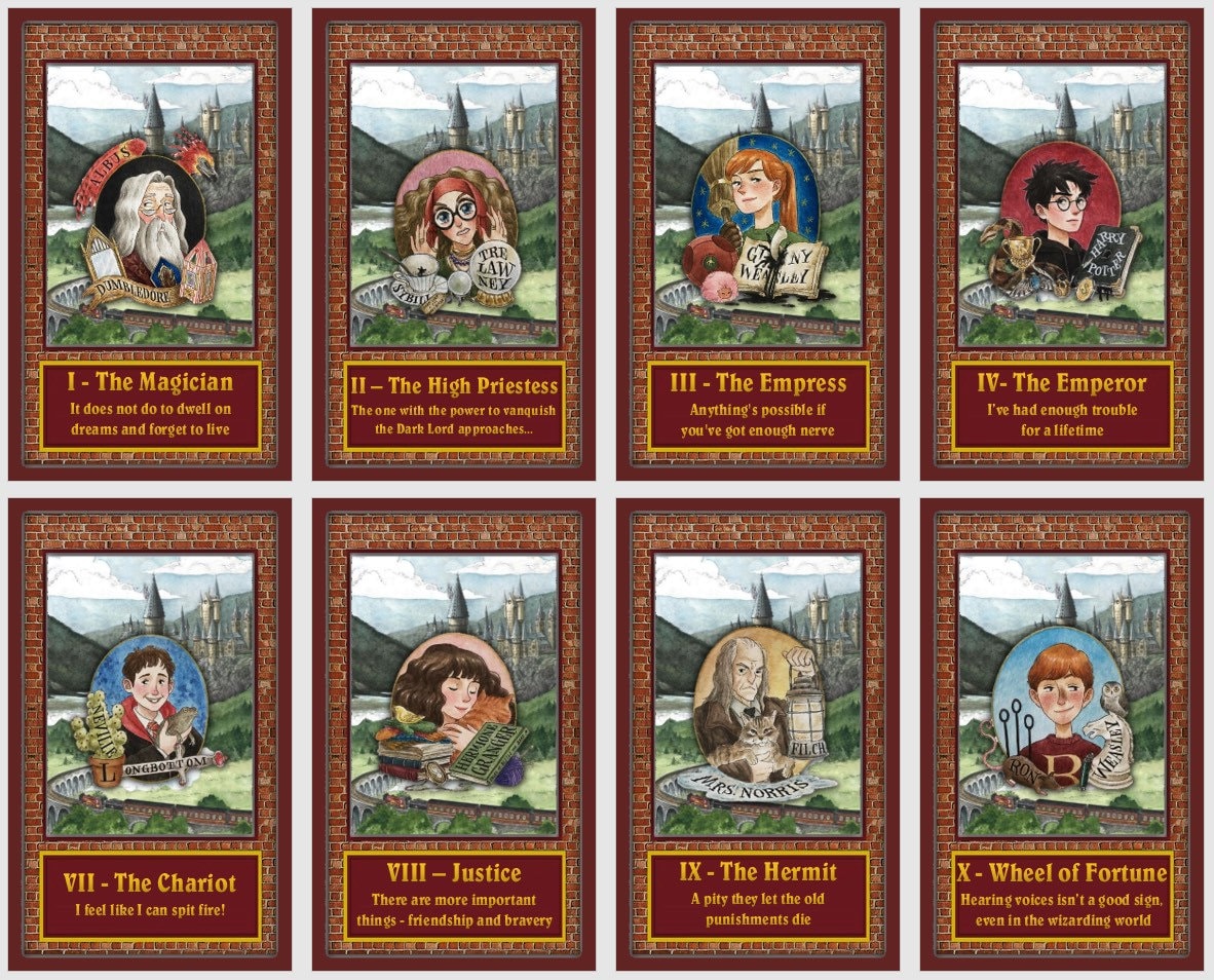 Wizard World Tarot Deck. Magic School Tarot Cards - Etsy